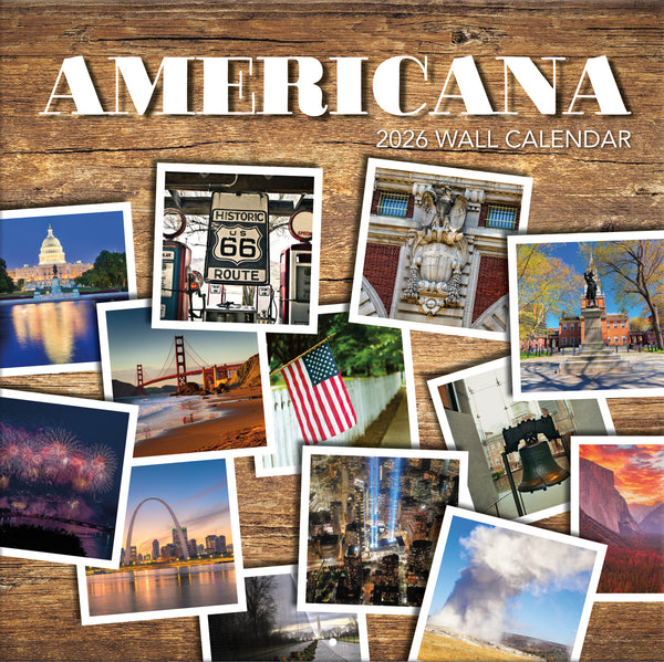 Americana 12" x 12" - Photo Wall Calendar Wall Calendars from Wild Wings
