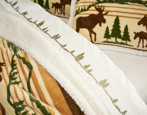 Pine Tree Sheet Set (Twin) from Wild Wings